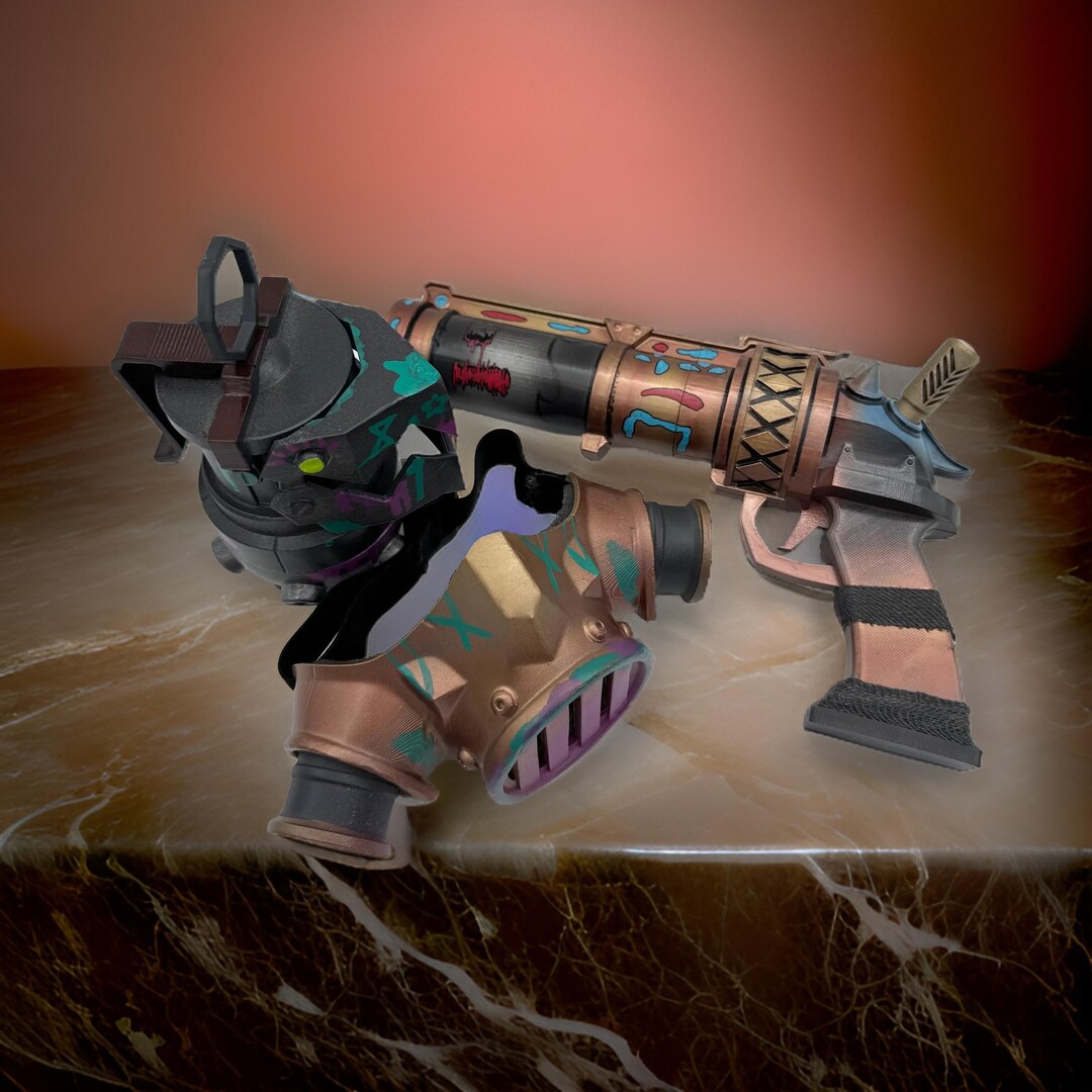 Arcane 3-piece Set – Enforcer Mask + Jinx Pistol + Free Jinx Bomb! - Etsy