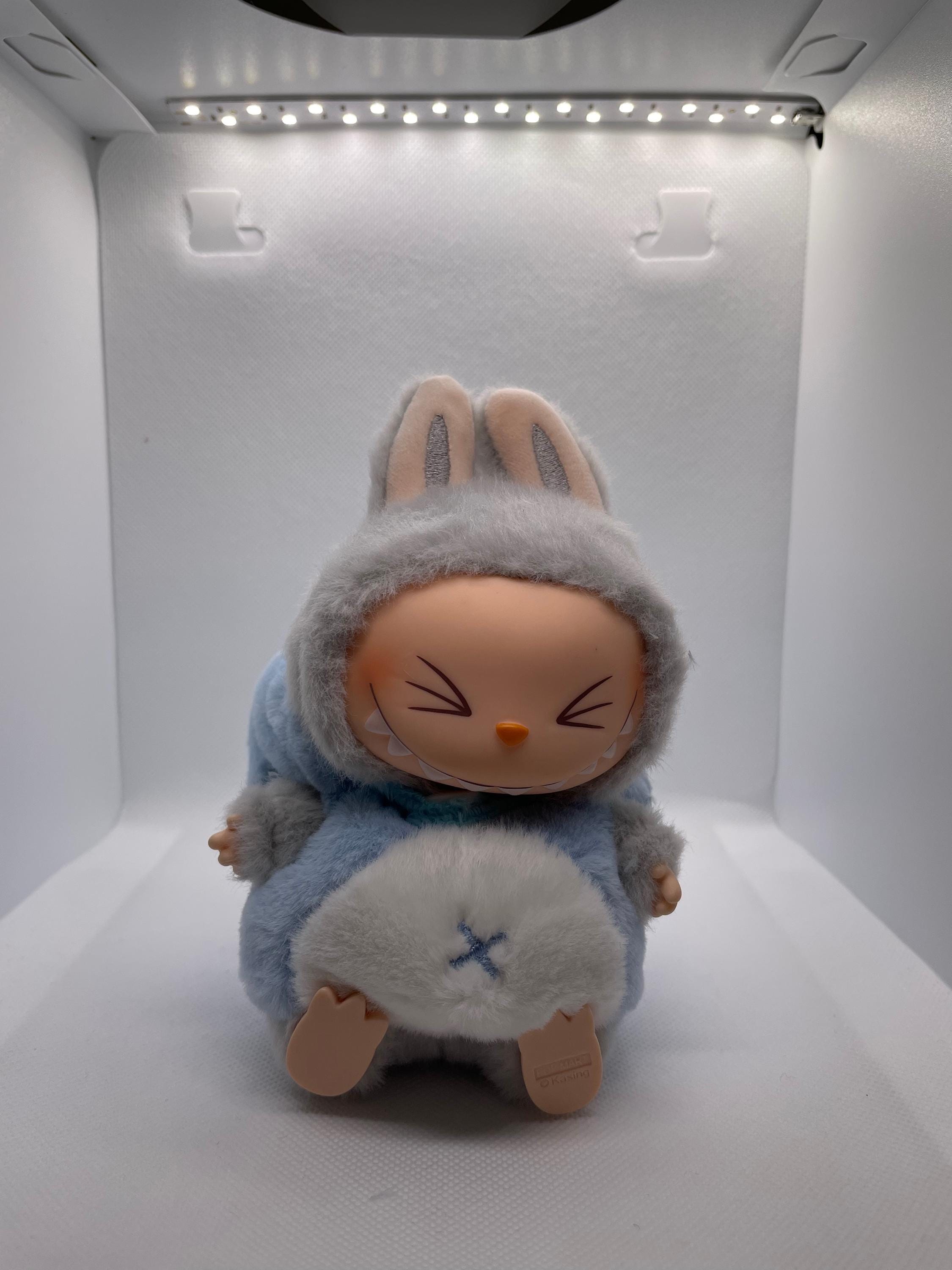 Labubu Shark Outfit – Cute Blue Plush Costume for Labubu Doll, Kawaii ...