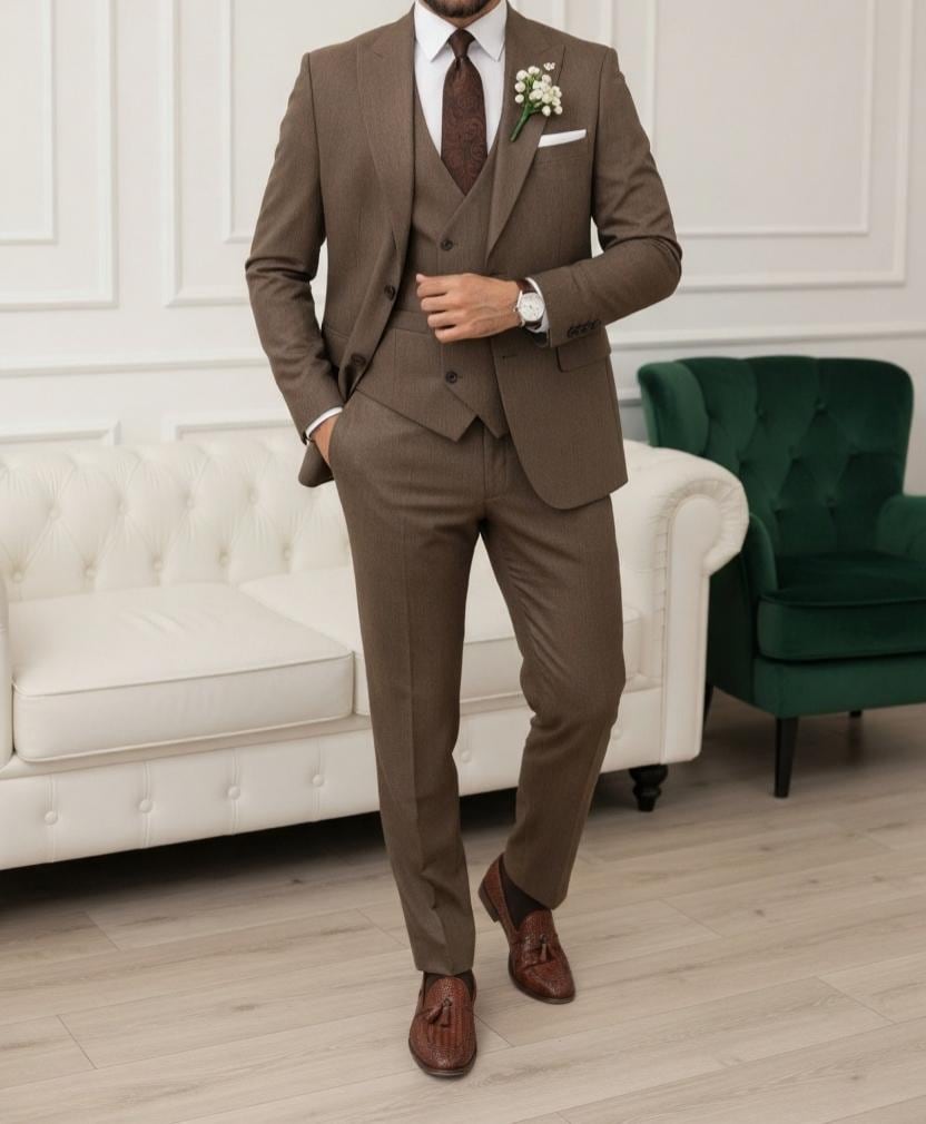 Mens Suits - Groom | Groomsmen Brown Wedding,engagement, Prom Night ...