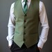 Men's Sage Green Stylish Formal Men Vest: Bespoke Groom Wedding ...