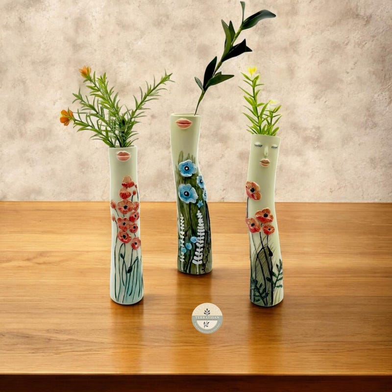 Ceramic Whimsical Vase - Etsy