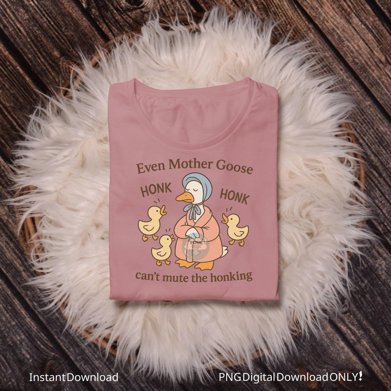 Funny Mother Goose Mental Health PNG, Honking Goose Mom Quote, Tired ...
