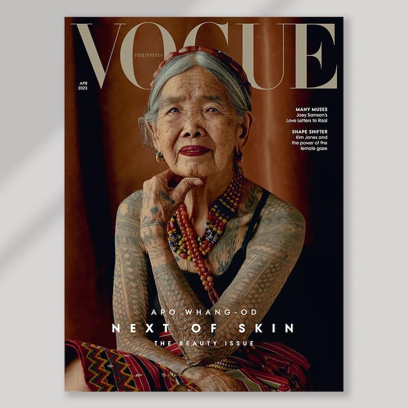 Vogue Philippines April 2023 Apo Whang Od Cover - Etsy