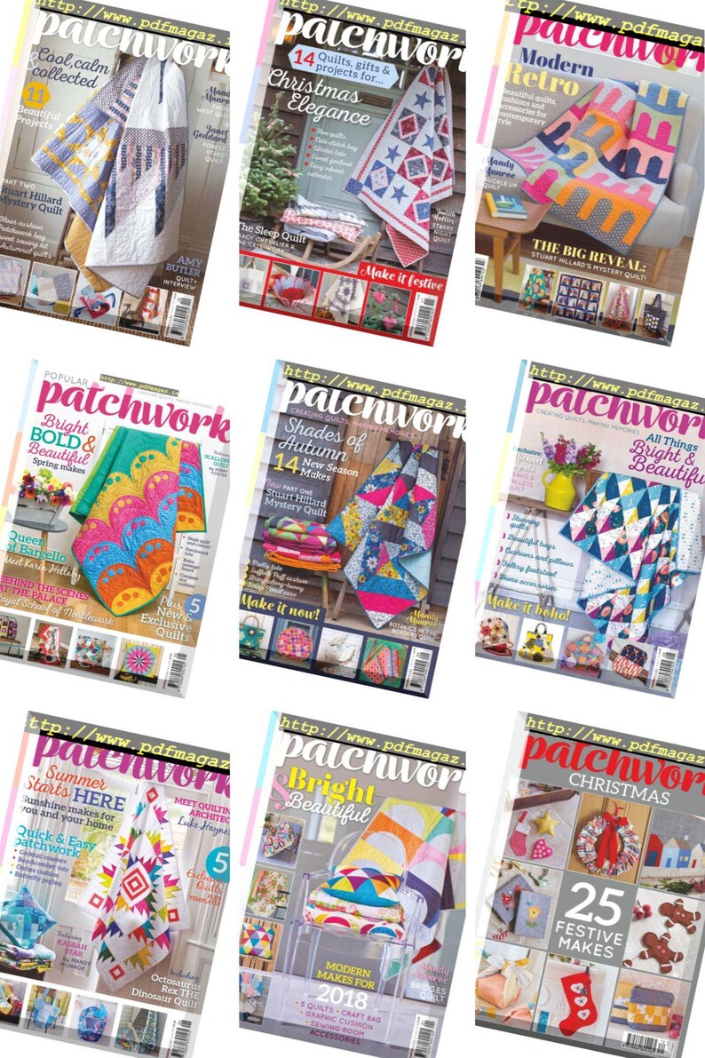 Vintage Patchwork Magazine Collection: Quilting Patterns & Designs ...