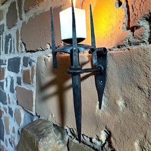 Castle Torch Sconce. Iron Medieval Style Wall Light.fantastic Gift for ...