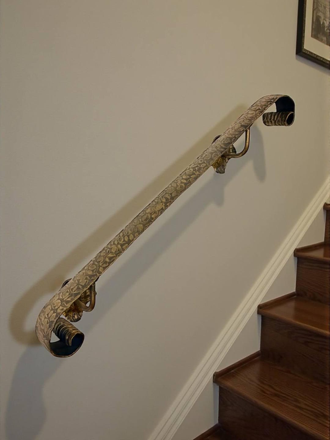 Luxury Stair Railing With Swing Brackets, Custom Length 16"-79", 2 ...