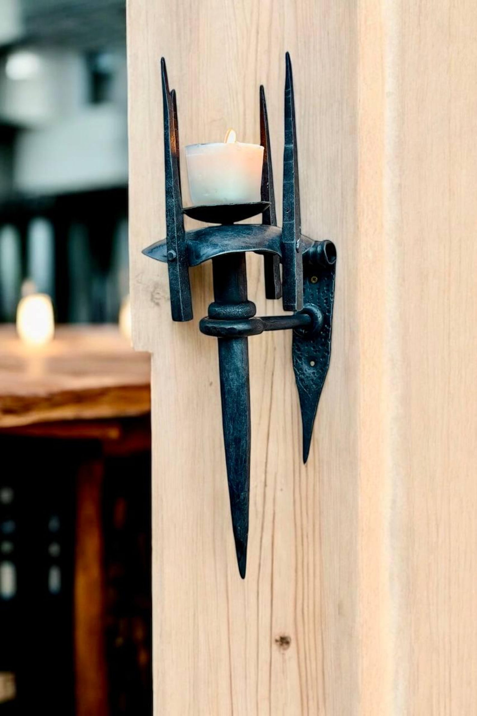 Castle Torch Sconce. Iron Medieval Style Wall Light.fantastic Gift for ...