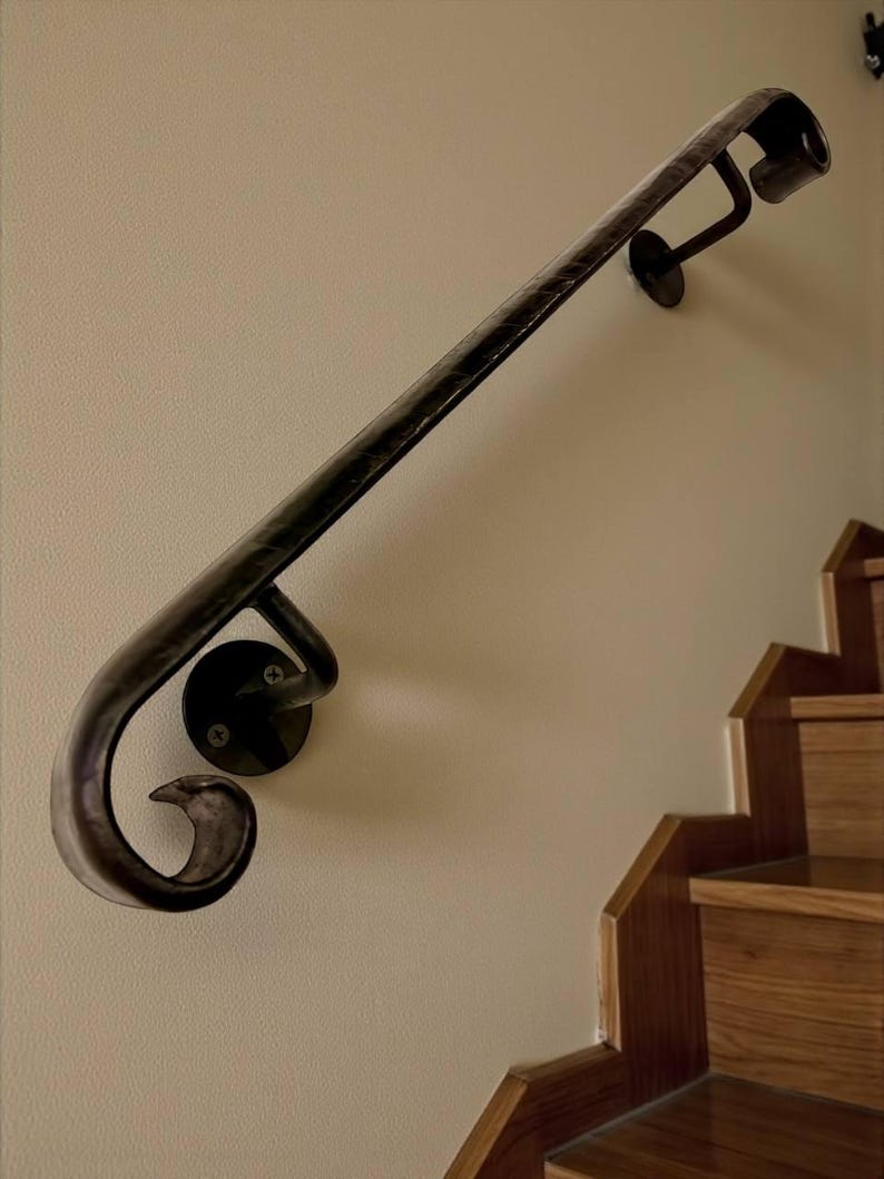 Forged Stair Railings,handmade Steel Wall Railings,durable Forged ...