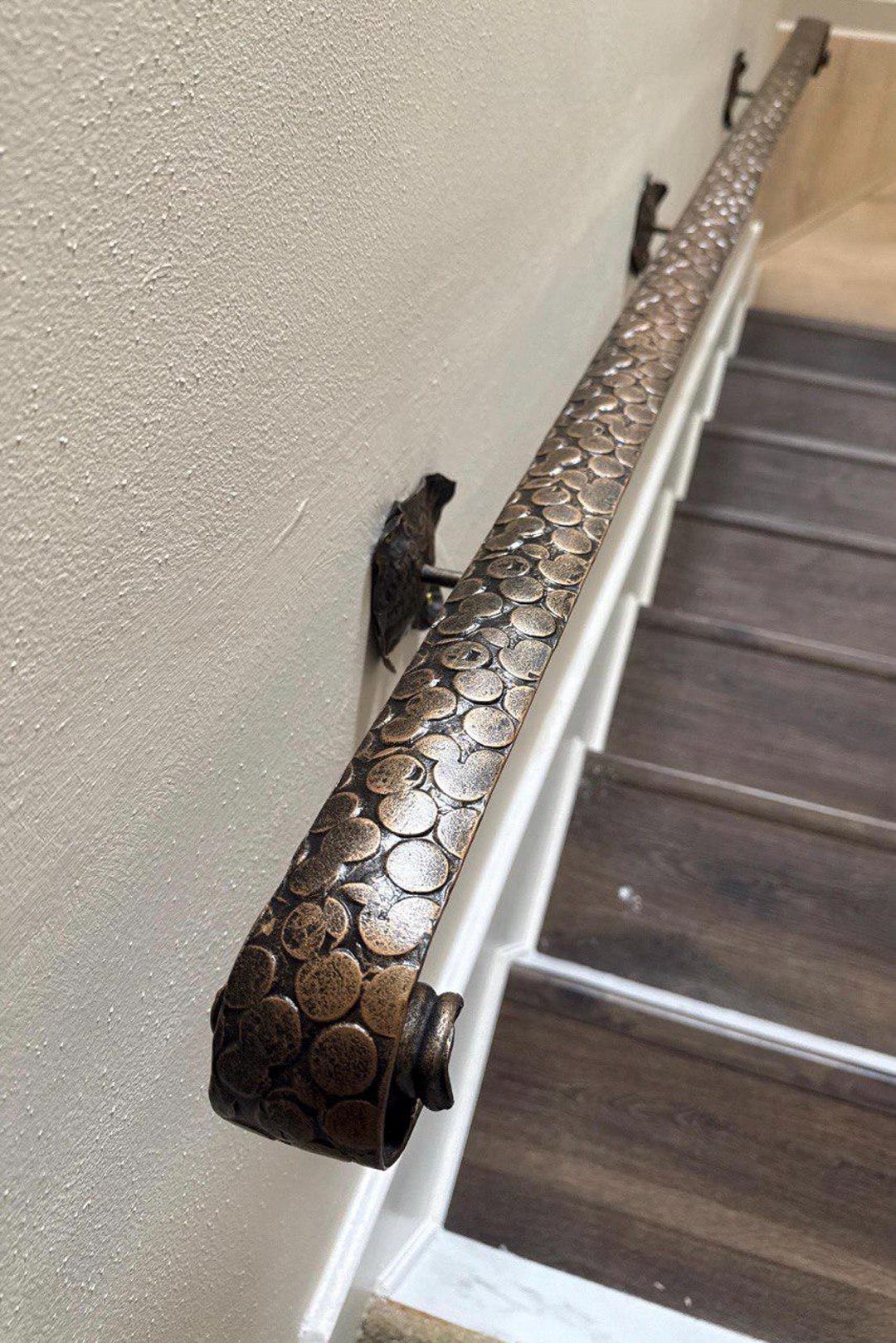 Luxury Stair Railing With Swing Brackets, Custom Length 16"-79", 2 ...