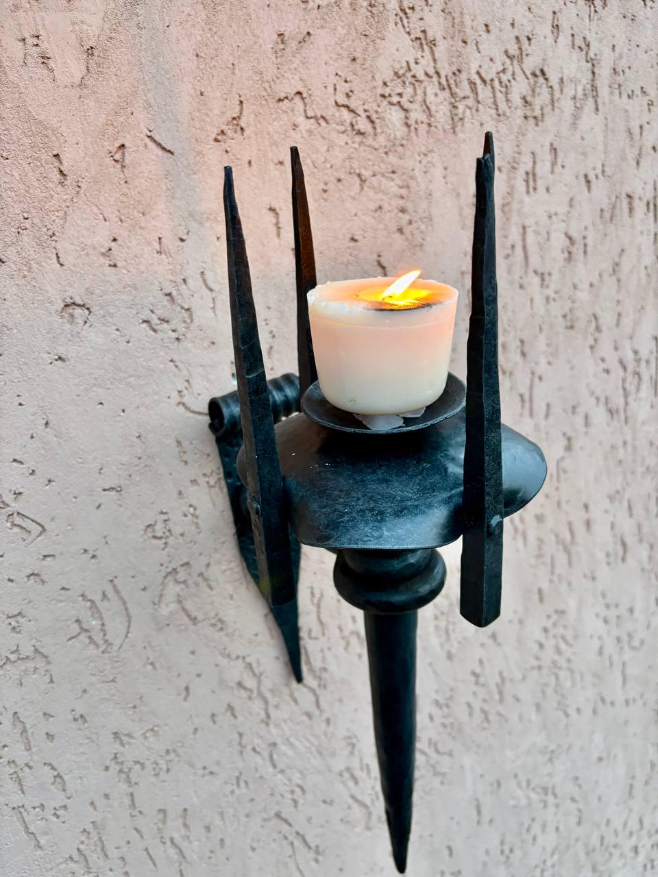 Castle Torch Sconce. Iron Medieval Style Wall Light.fantastic Gift for ...