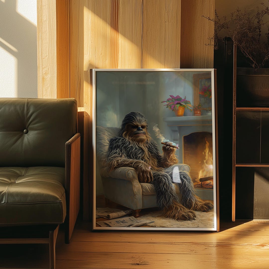 Chewbacca Iconic Poster Digital Download, Star Wars Art, Chewbacca ...