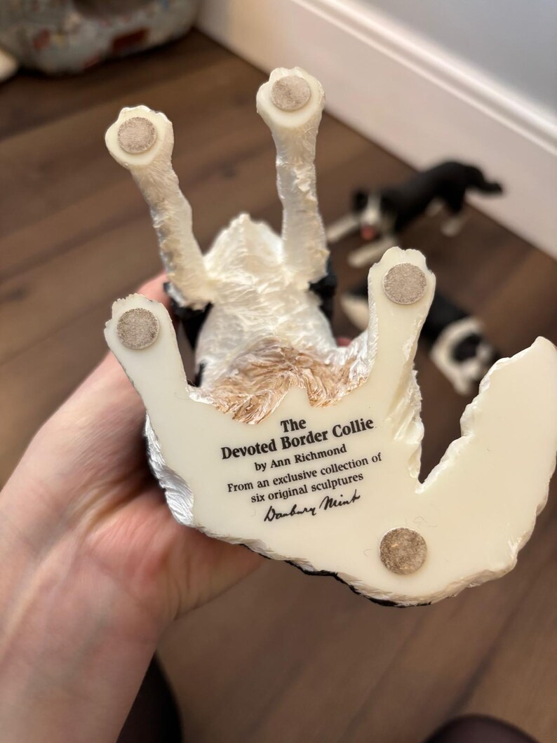 Rare Danbury Mint the Devoted Border Collie Collection X6 Figures ...