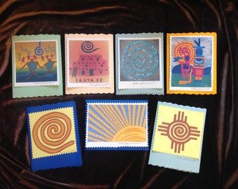 Santa Fe Cards - Etsy