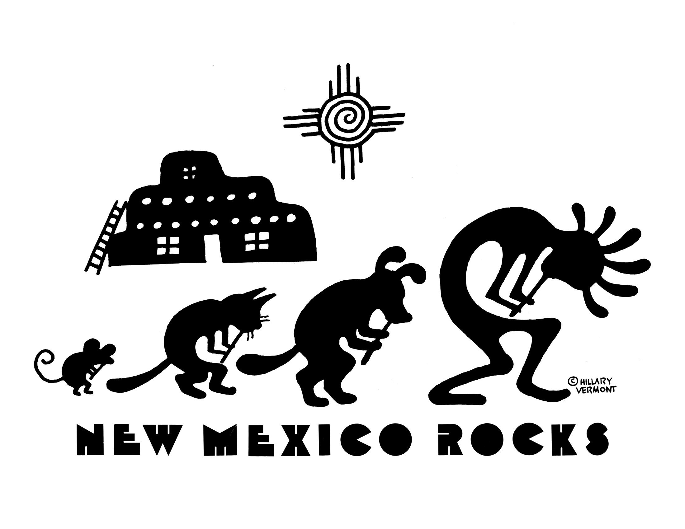 Any 4 Santa Fe Note Cards Copyright Hillary Vermont - Etsy