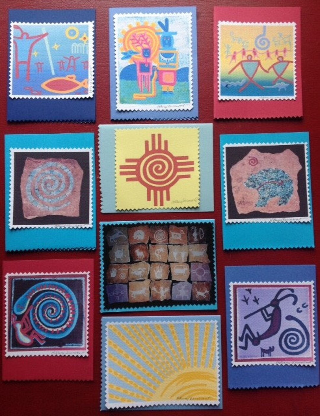 10 Santa Fe, Southwest Notecards Hand Made C Hillary Vermont - Etsy