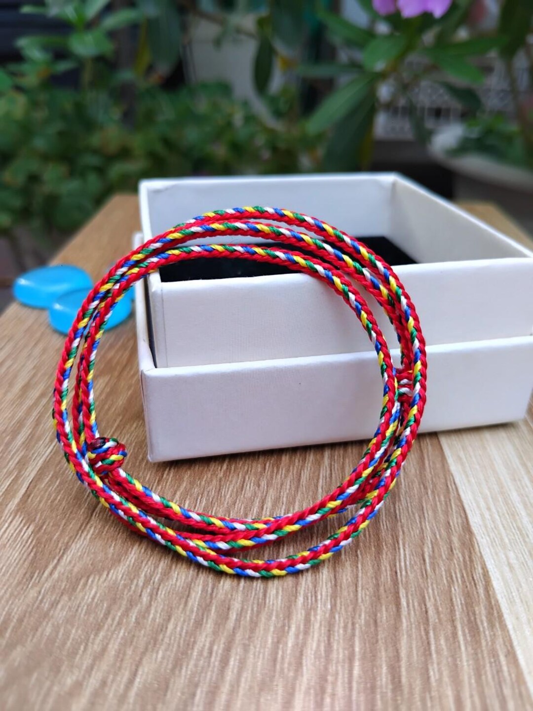 Tibetan Five Color Thread Bracelet, Buddhist Lucky Knot, Kabbalah ...