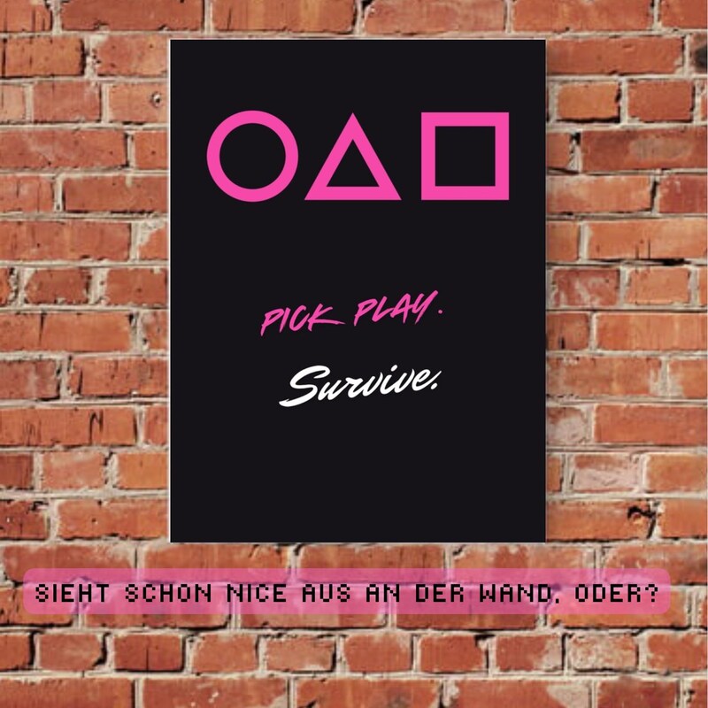 Squids Game Poster - Etsy