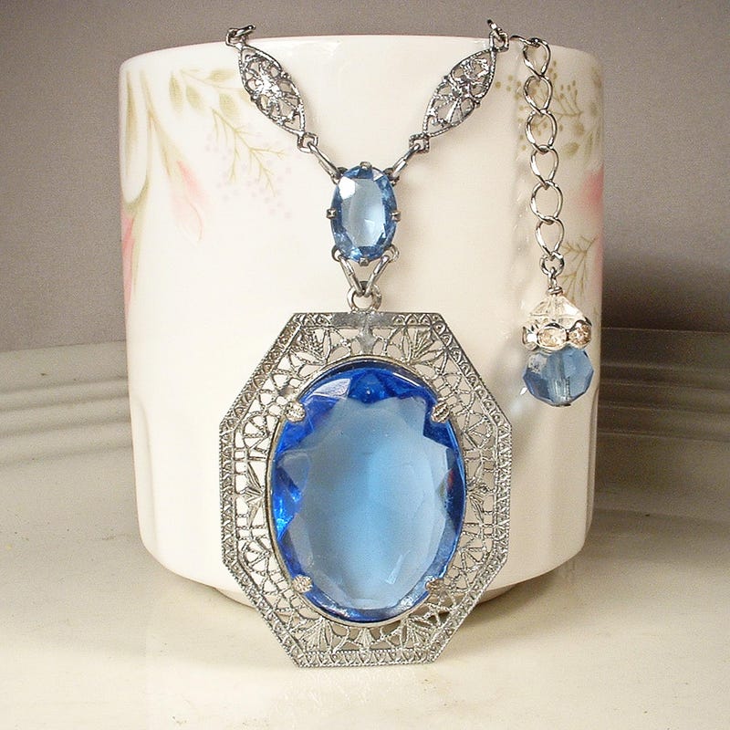 Art Deco Pendant - Etsy