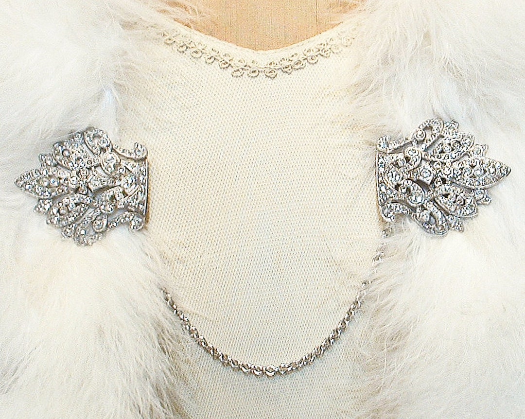 ANTIQUE Art Deco Crystal Rhinestone Bridal Bolero Wrap Shrug - Etsy