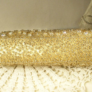 PRISTINE Walborg Vintage Rhinestone Art Deco Flapper Purse, Gold ...