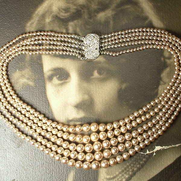 Art Deco Necklace Vintage - Etsy