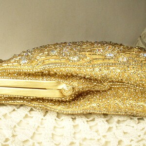 PRISTINE Walborg Vintage Rhinestone Art Deco Flapper Purse, Gold ...