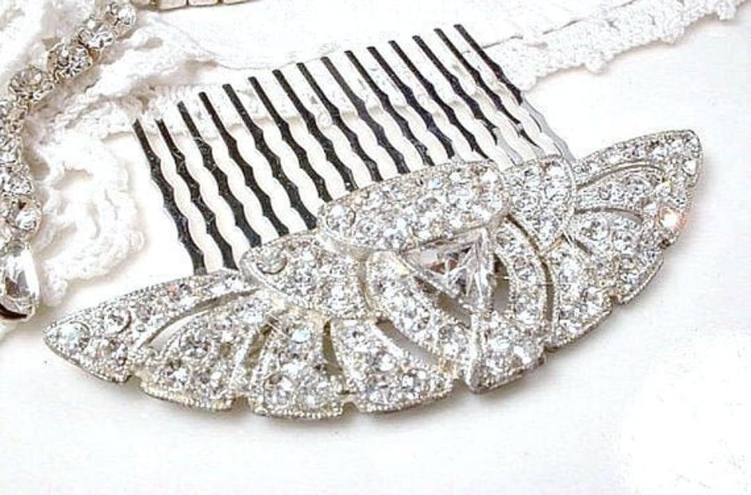 1920s ANTIQUE Hair Comb, Bridal Downton Abbey 1930s Wedding Vintage ...