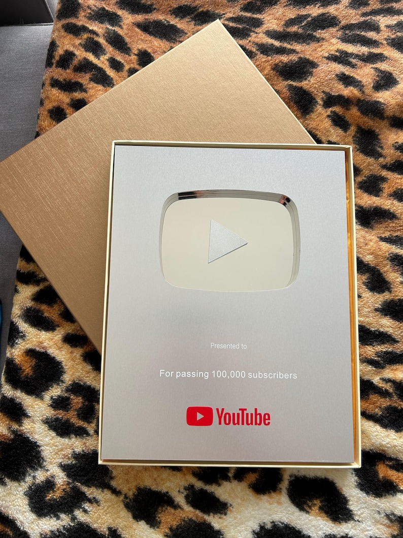 Youtube Silver / Gold Play Button - Highest Quality Reproduction - Etsy