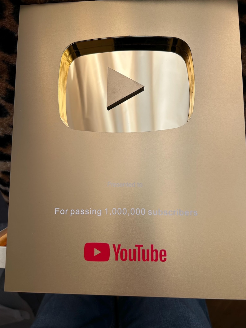 Youtube Silver / Gold Play Button - Highest Quality Reproduction - Etsy
