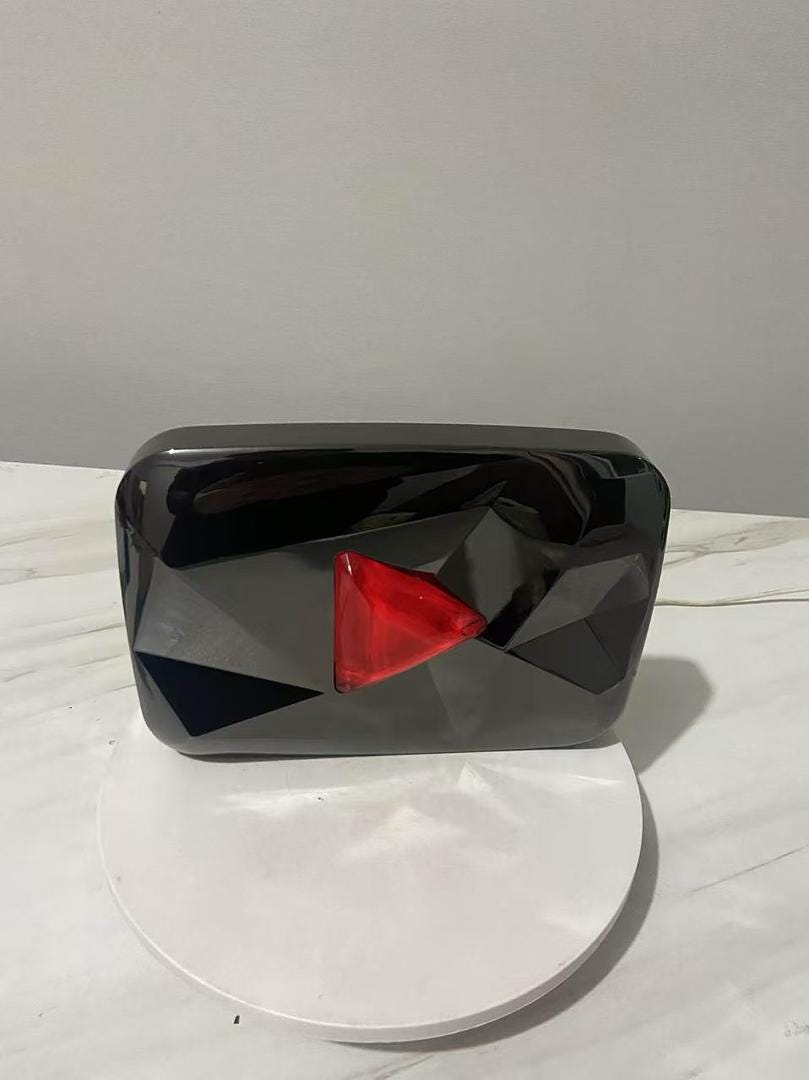 Youtube Red Diamond Play Button - Etsy