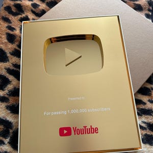 Youtube Silver / Gold Play Button - Highest Quality Reproduction - Etsy