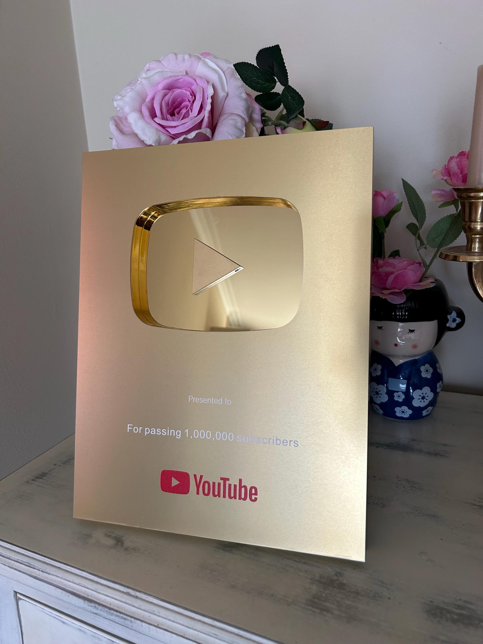 Youtube Silver / Gold Play Button - Highest Quality Reproduction - Etsy