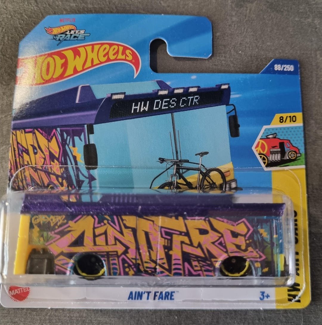 Hot Wheels Ain't Fare Let's Race - HW Art Cars 2025 - 1:64 Collector Car HYX32 - Etsy
