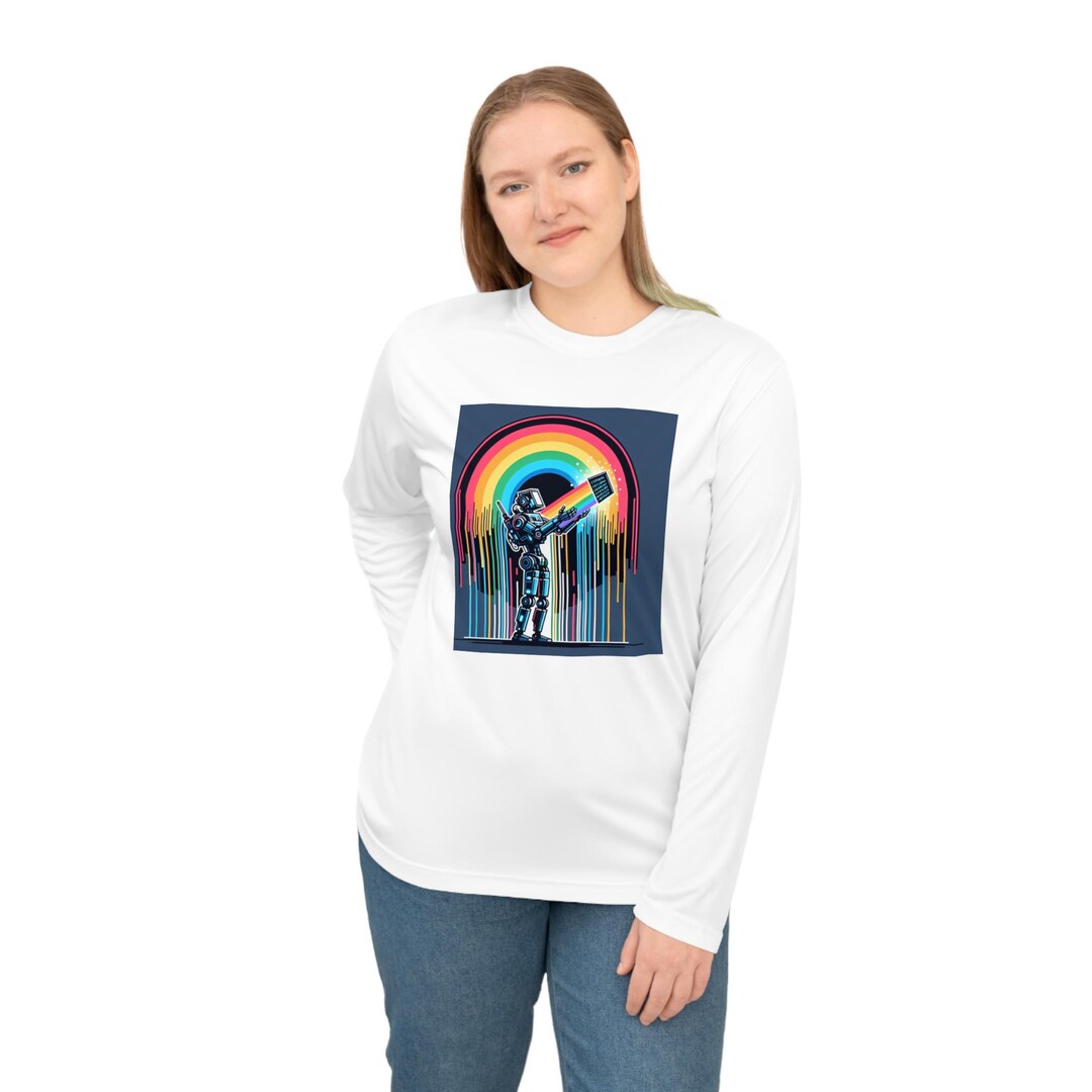 Rainbow Long Sleeve Shirt, Rainbow Pride Apparel, LGBTQ Unisex ...