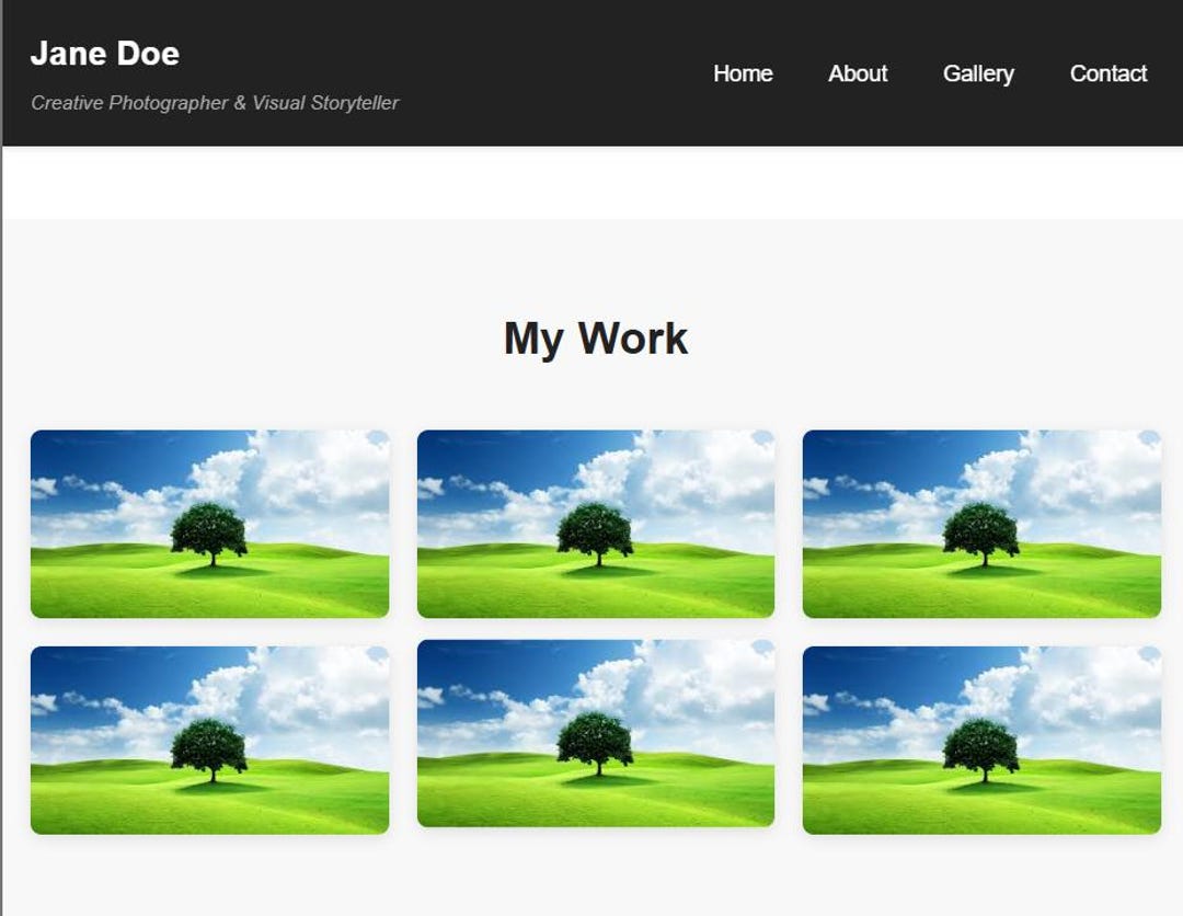Responsive Portfolio Website Template | HTML CSS Static Website | One ...