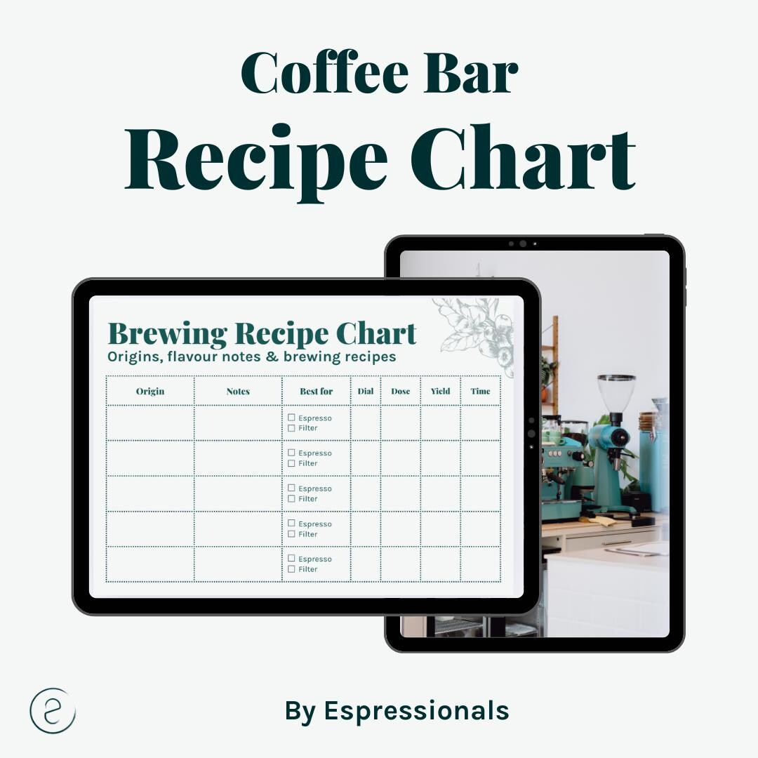Coffee Brewing Recipe Chart - Origin, Flavour Notes, Brewing Recipes ...