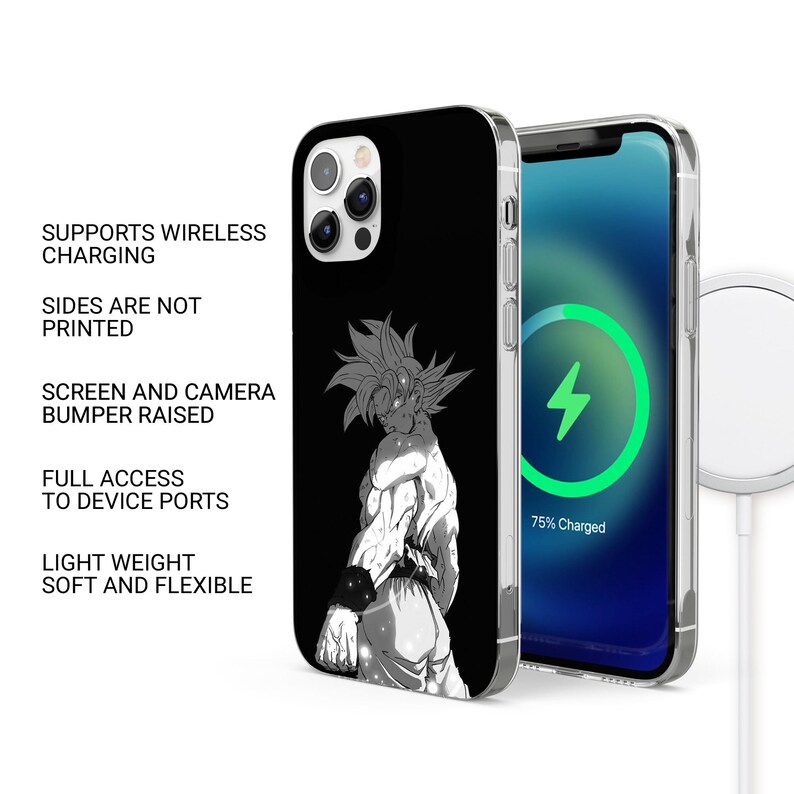 Goku DBZ Phone Case Dragon Ball Cover for iPhone 16,15,14,13,12,11,X ...