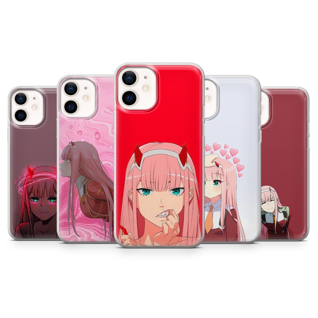 Zero Two Phone Case Darling Cute Anime Girl Cover for iPhone 16,15,14 ...