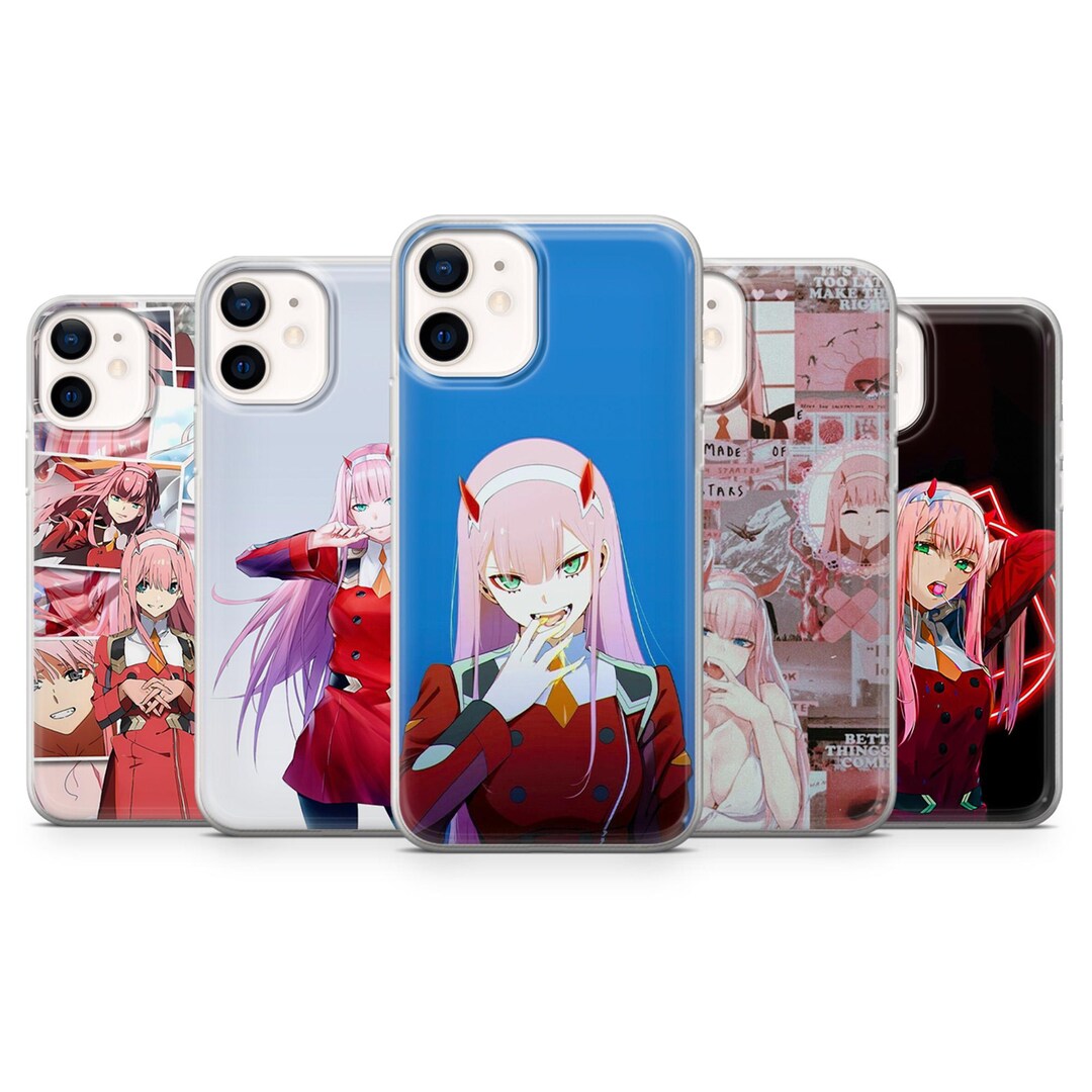 Zero Two Phone Case Darling Cute Anime Girl Cover for iPhone 16,15,14 ...