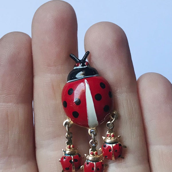 Ladybird Brooch - Etsy