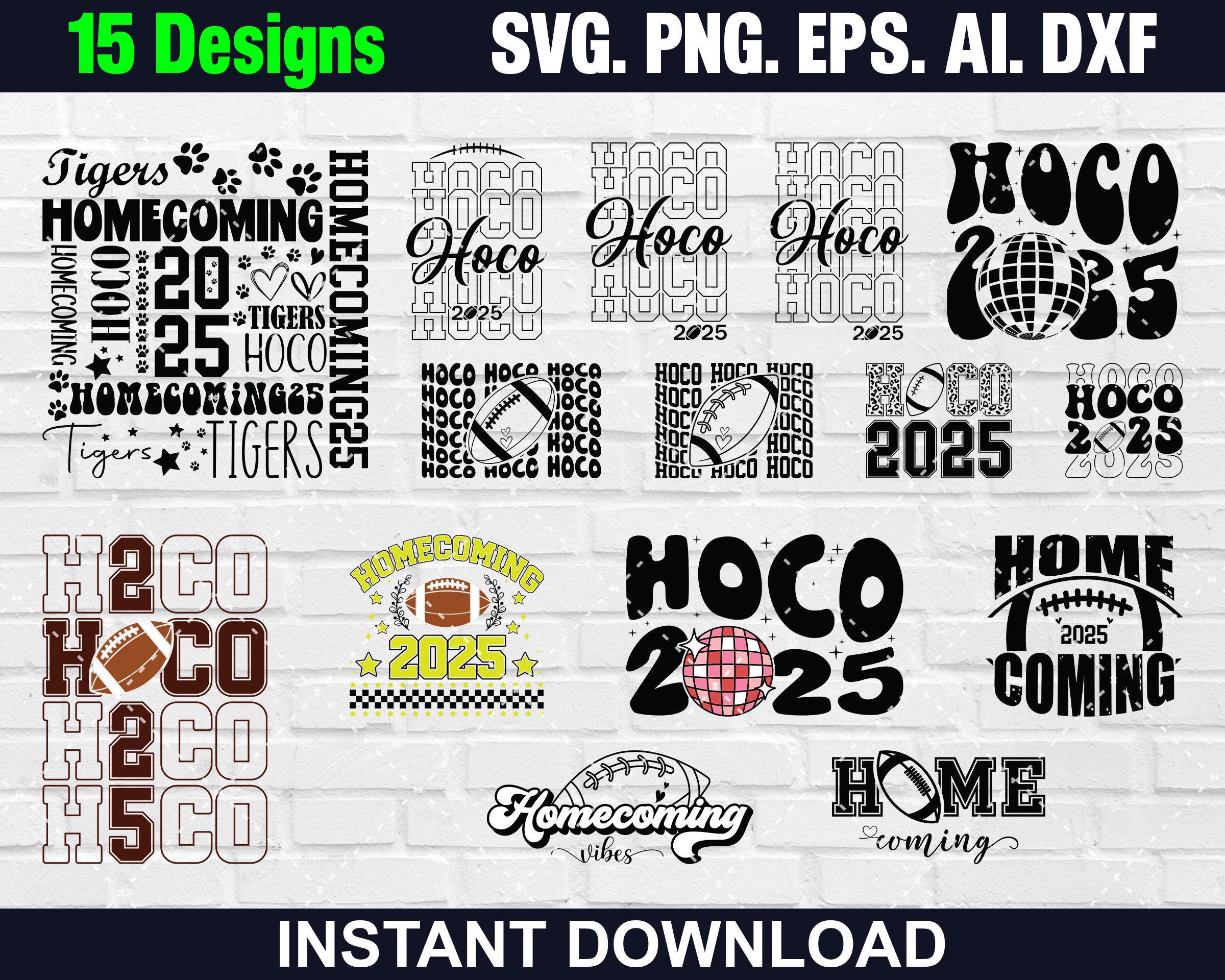 Hoco 2025 Bundle SVG, Homecoming 2025 Svg, Reunion Svg, Hoco Shirt Svg ...