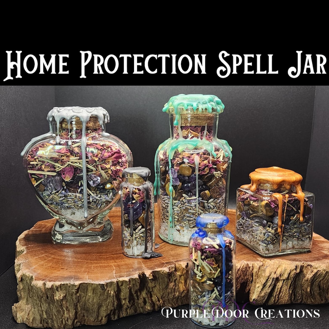 Home Protection Spell Jar - Etsy