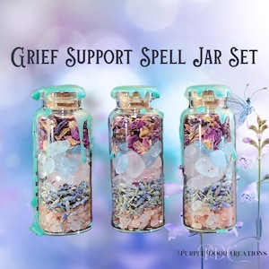 Greif Support Spell Jar Set *limited Edition* - Etsy