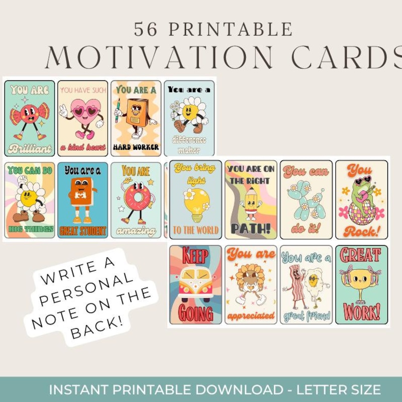 Motivational Cards - Etsy