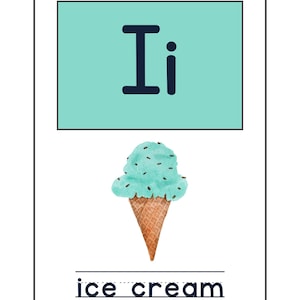 Cute Aesthetic Watercolor Alphabet Posters, Printable Letter Size ...