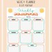 Summer Theme Daily Planner Page, Printable Letter Size Instant Download ...