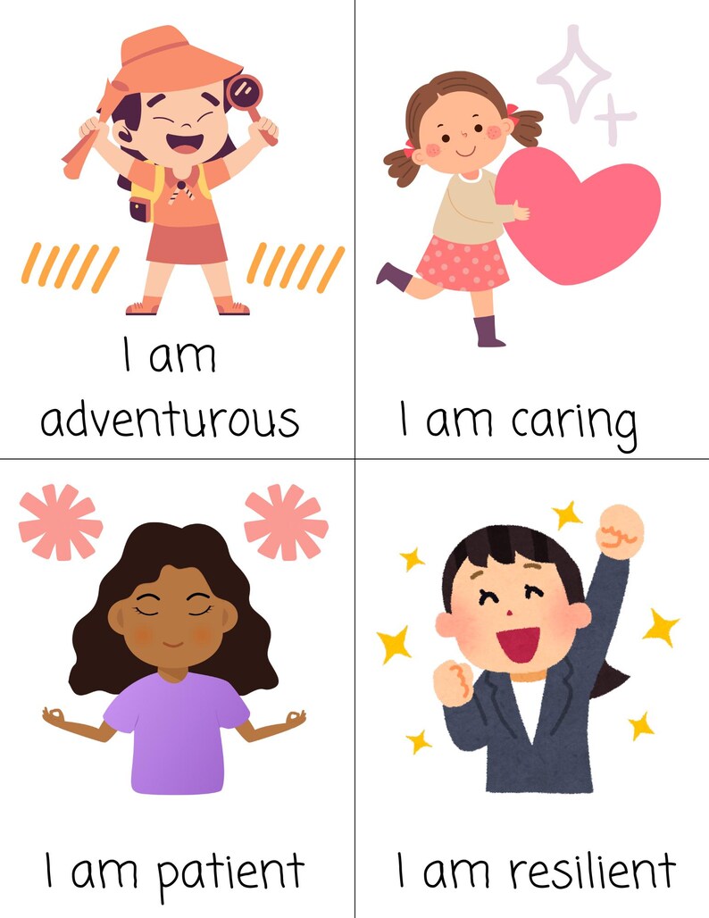 44 Cute Classroom I Am Affirmation Flashcards Digital Download - Etsy