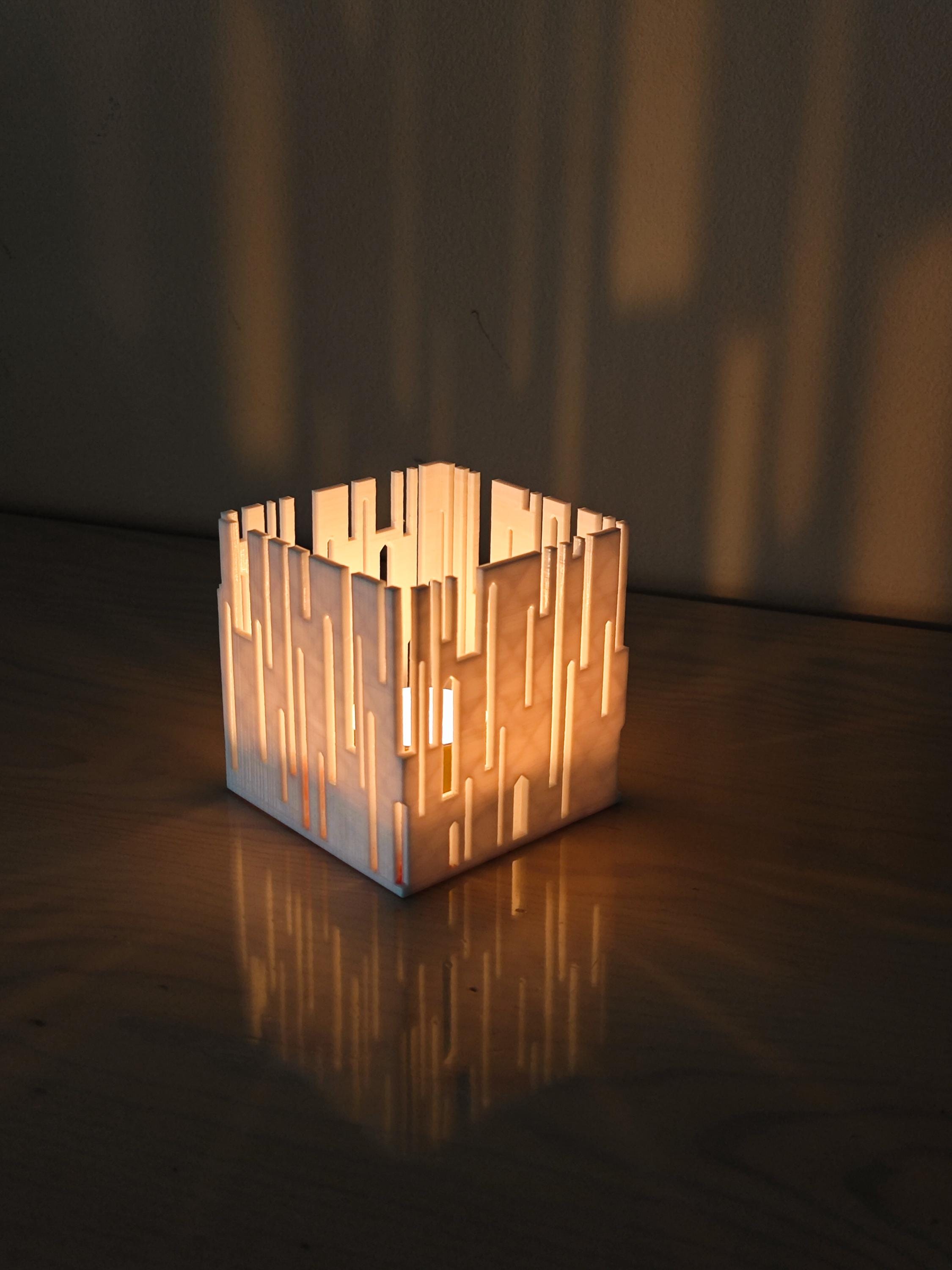 Citycube Candle | 3D Printed Cube Candle | Modern Home Decor Gift ...
