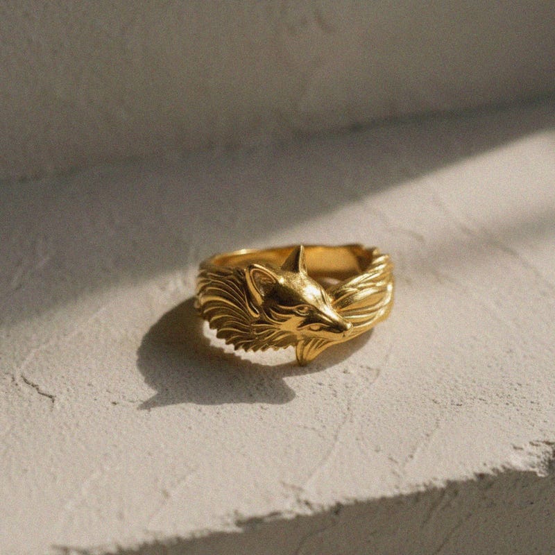 Kitsune Ring - Etsy