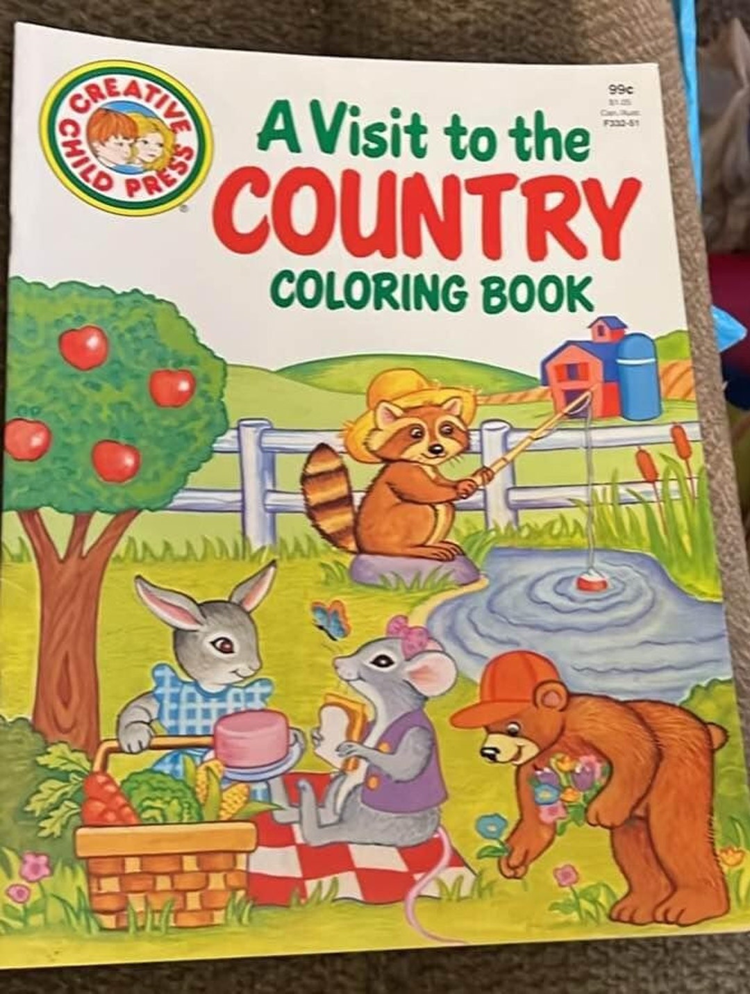 Vintage Creative Child Press Coloring Book-a Visit to the Country - Etsy